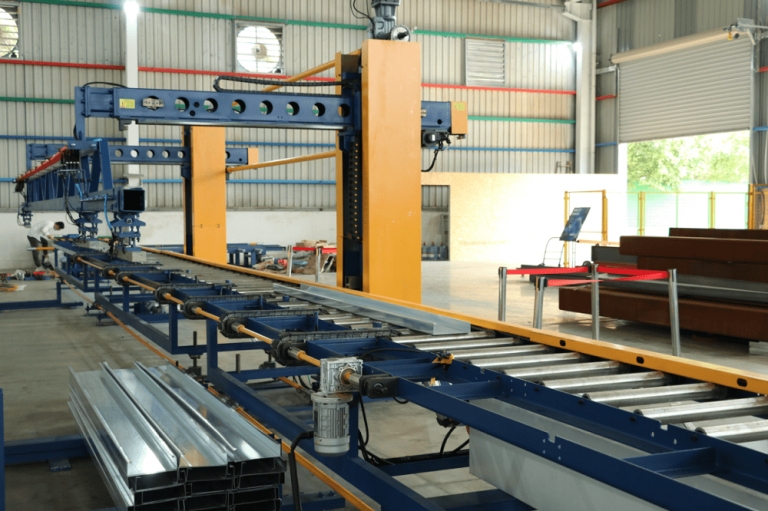 CZ Purlin Automatic Stacking System S-CZ300 | Frametec (Xiamen) Building Technology Co., Ltd,